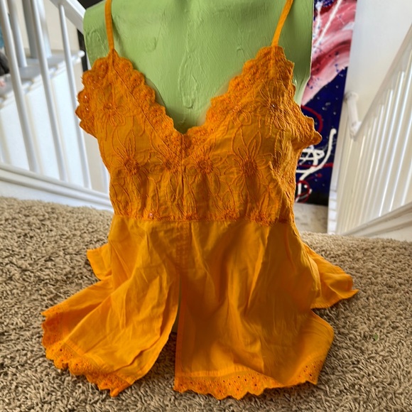 Ruby’n’Style | Tops | Large Mango Colored Boutique Camisole Sequin And ...
